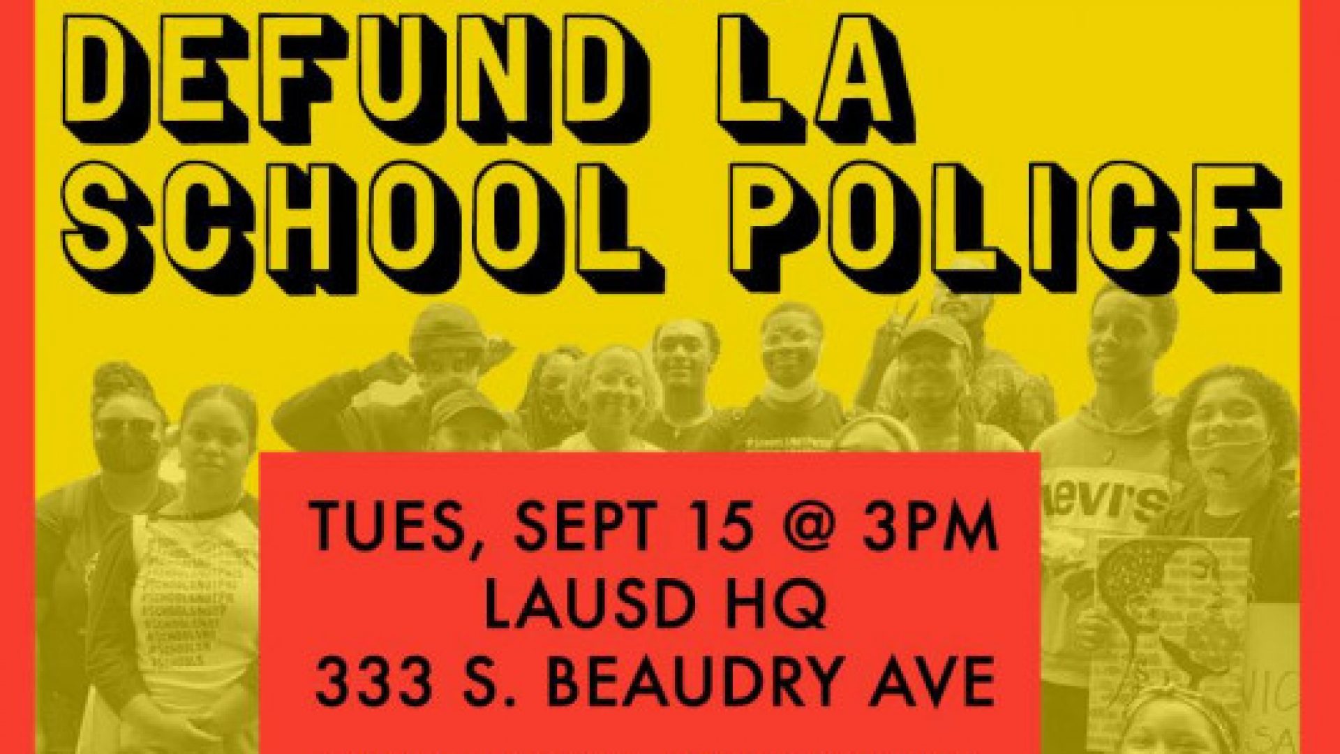 Bus Riders Union Week of Action No Police in LAUSD Schools No MTA Next ...