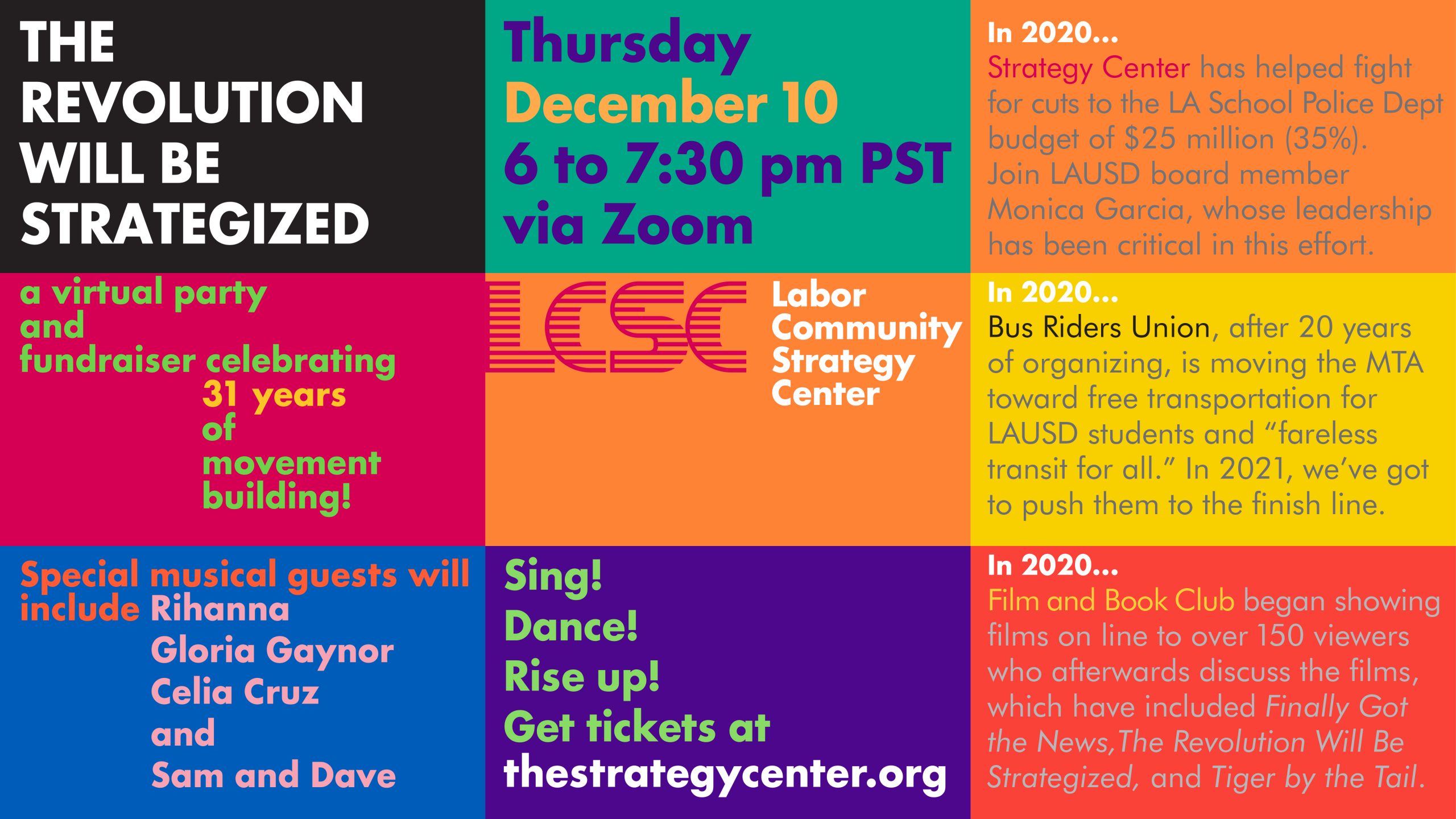 2 DAYS LEFT: The Revolution Will Be Strategized Party and Fundraiser ...