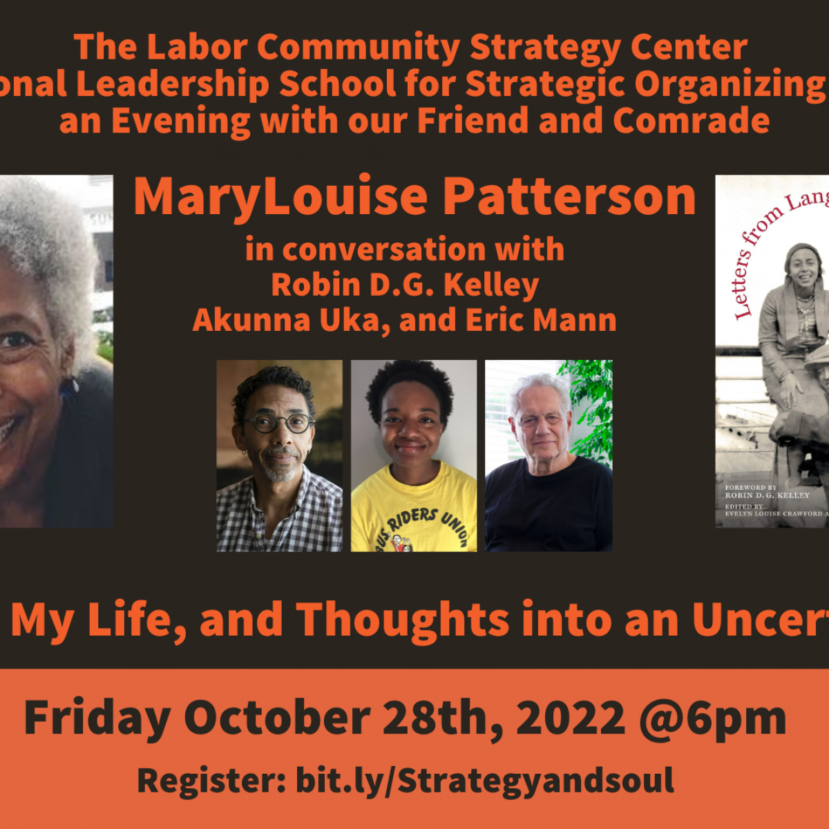 Dr. MaryLouise Patterson in Conversation with Robin Kelley & Eric Mann ...